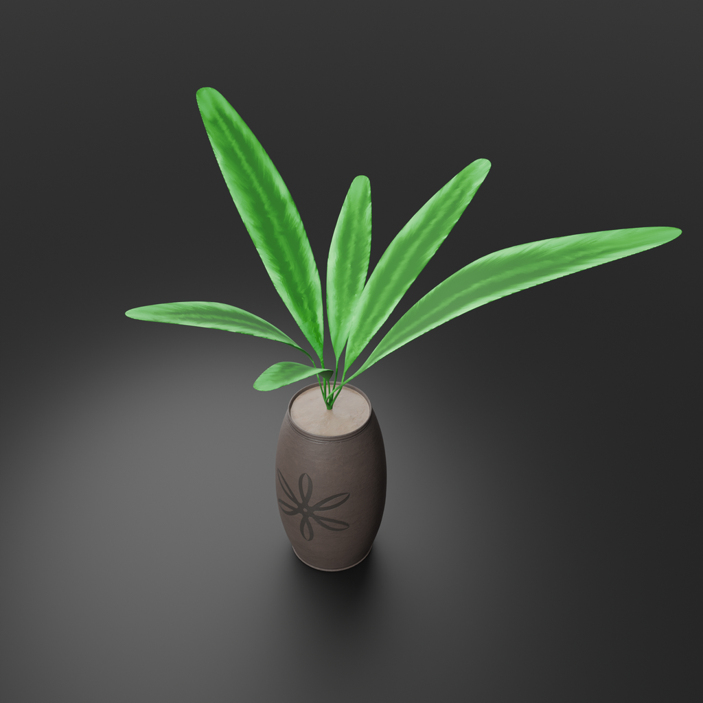 BlenderKit | Download the Tropical Potted Plant model