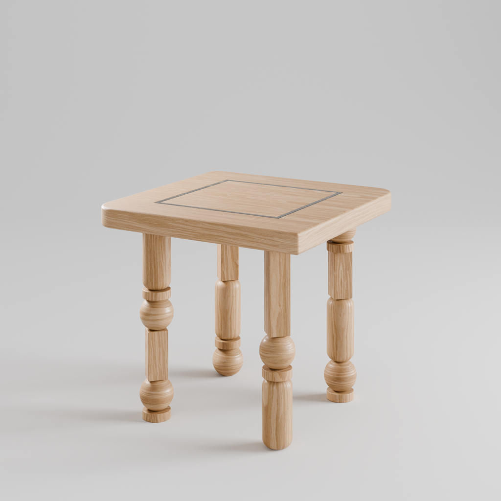 Geometrical Wood Table | Tables models | BlenderKit