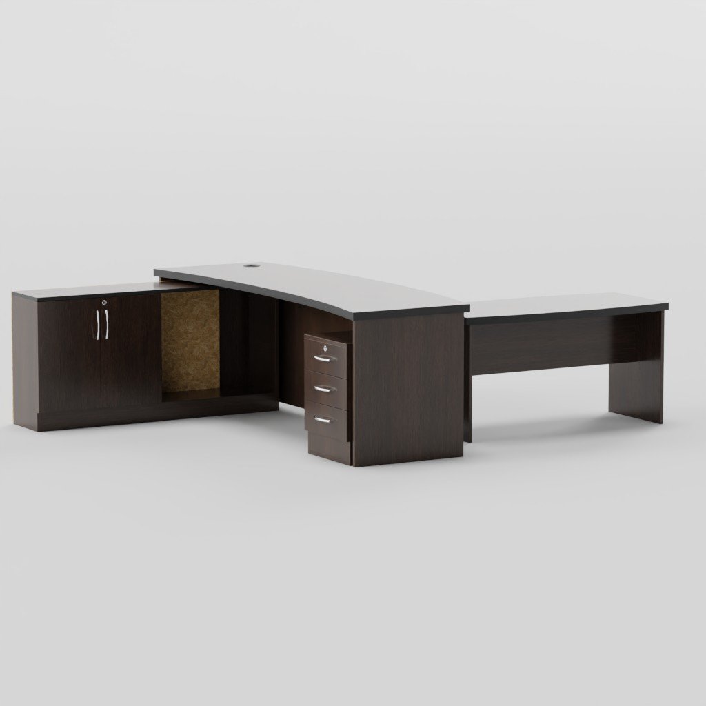 Chairman table set | FREE Tables models | BlenderKit