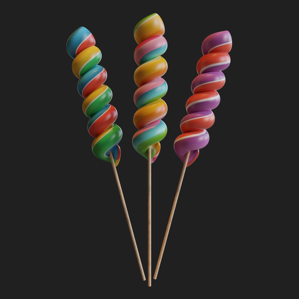 Chocolate Ice Cream Bar (procedurally shaded) | FREE Sweets / Desserts ...