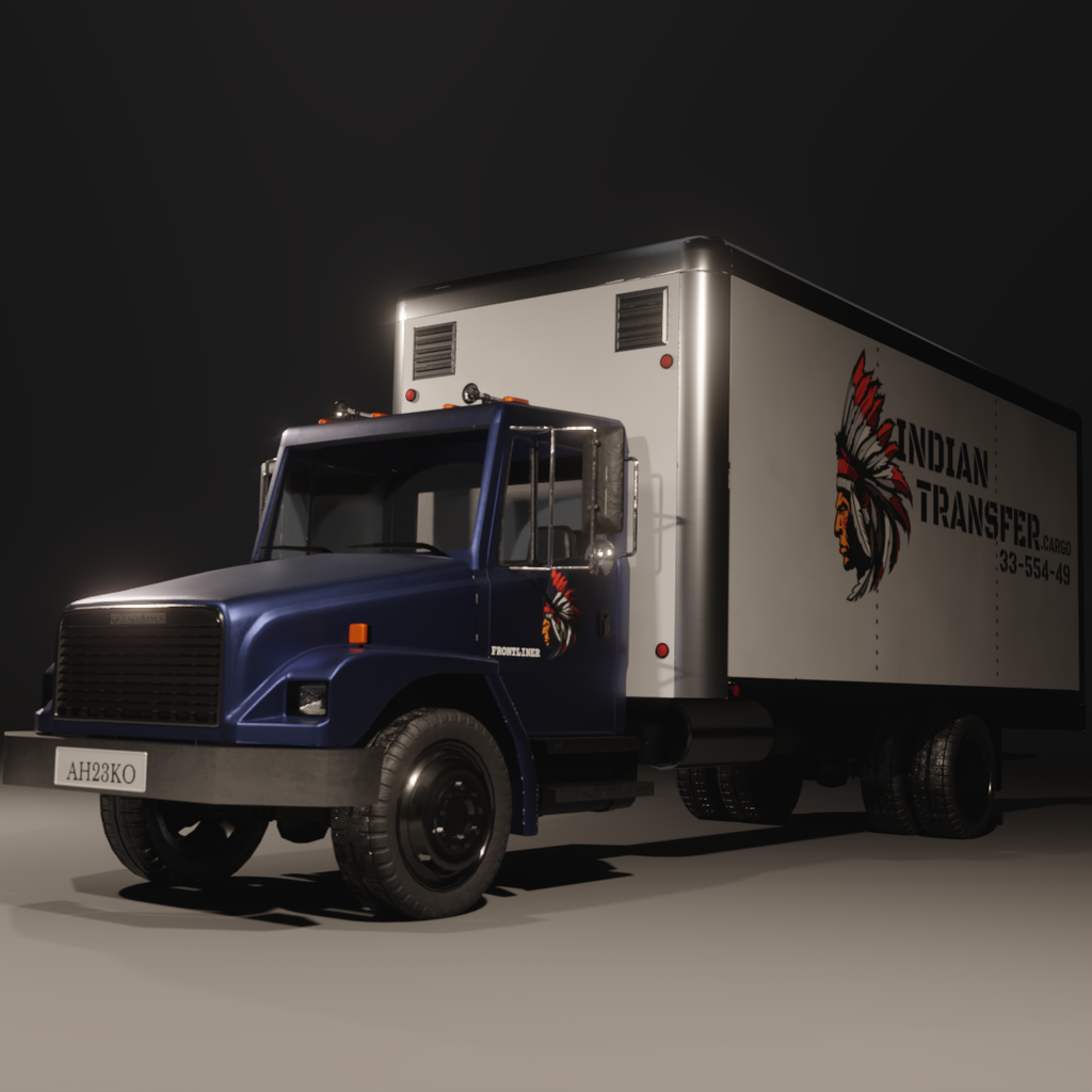 BlenderKit | Download the Box truck model