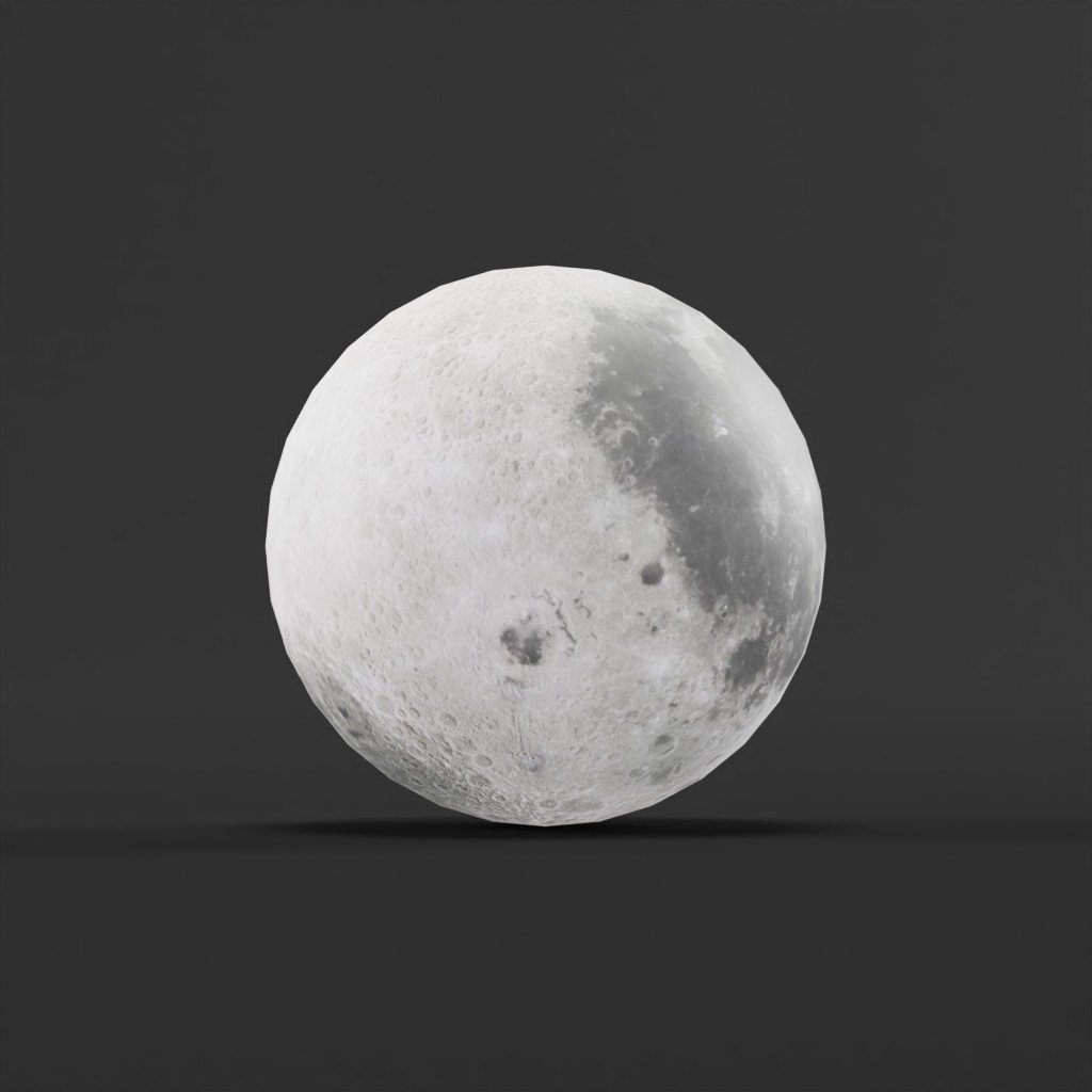 BlenderKit | Download the FREE Moon model