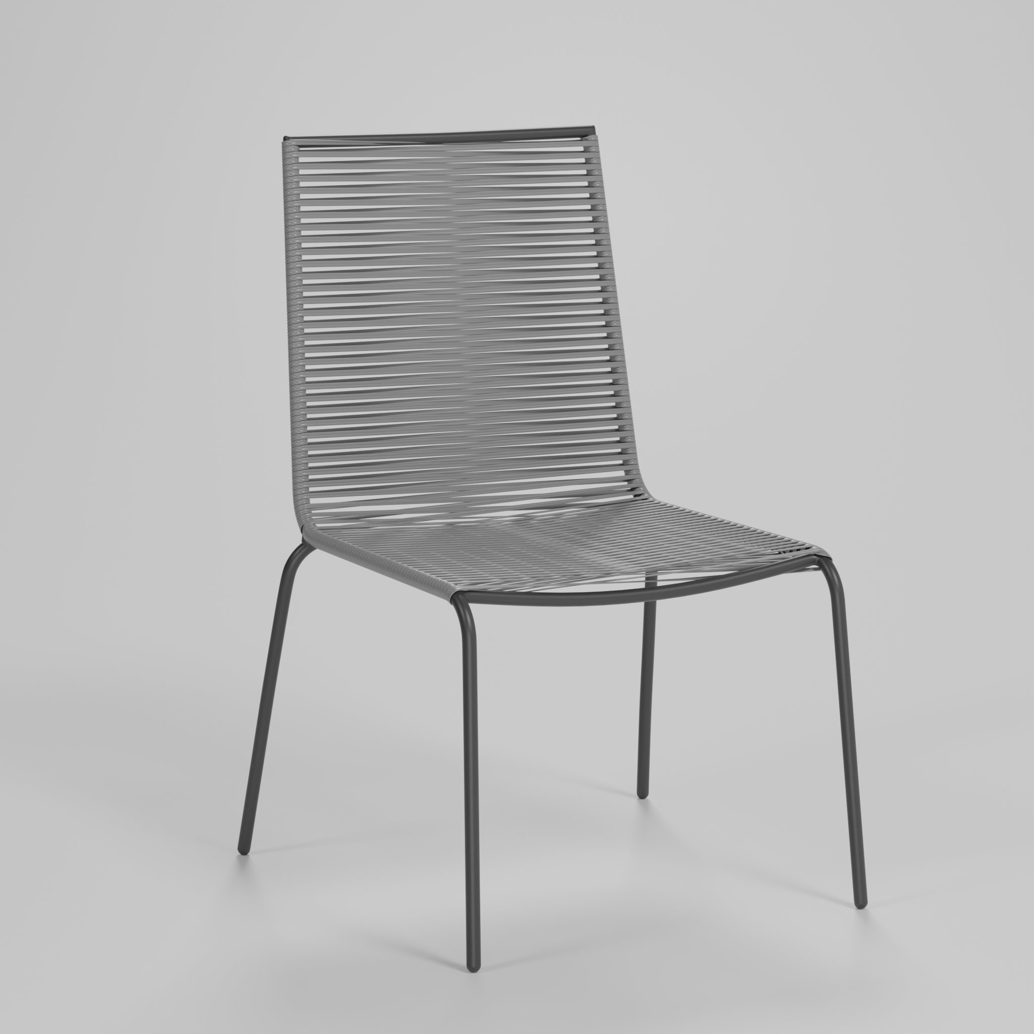 Minimalist Steel Cord Chairs | Chairs models | BlenderKit
