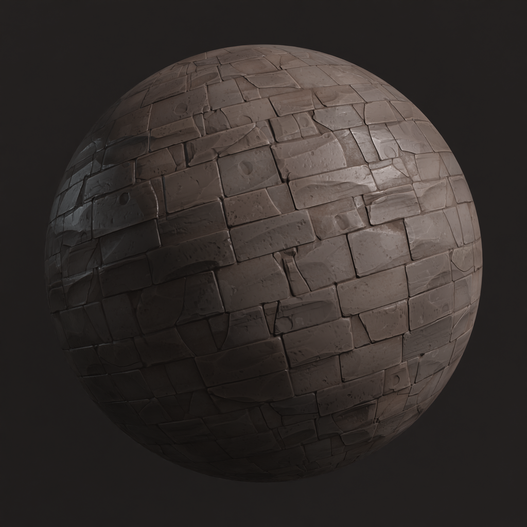 Stylized Dungeon Floor | FREE bricks materials | BlenderKit