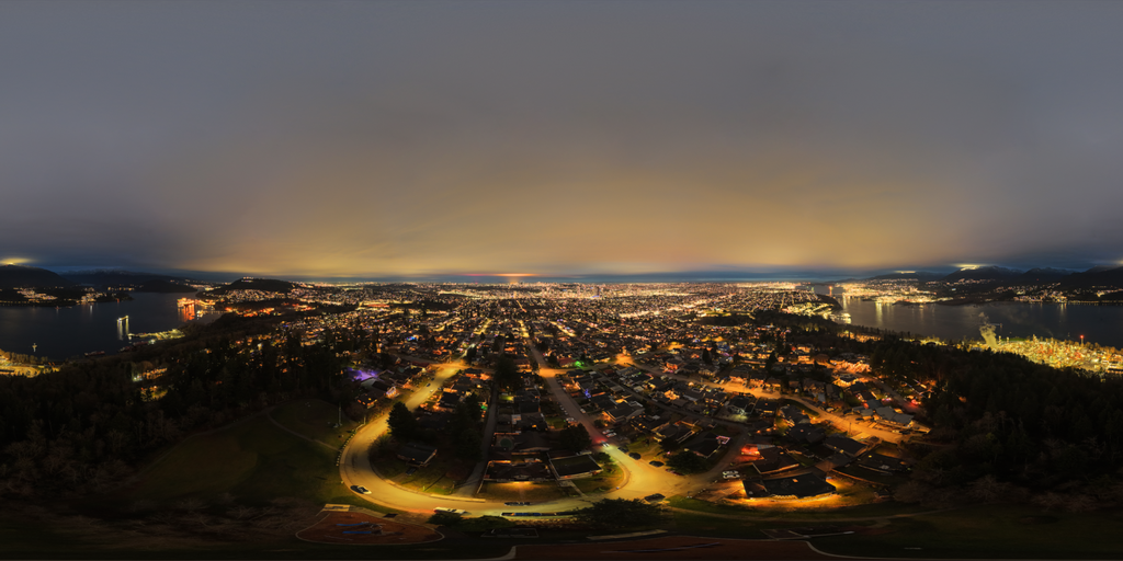 City Night Lights Aerial | Cityscapes HDRis | BlenderKit