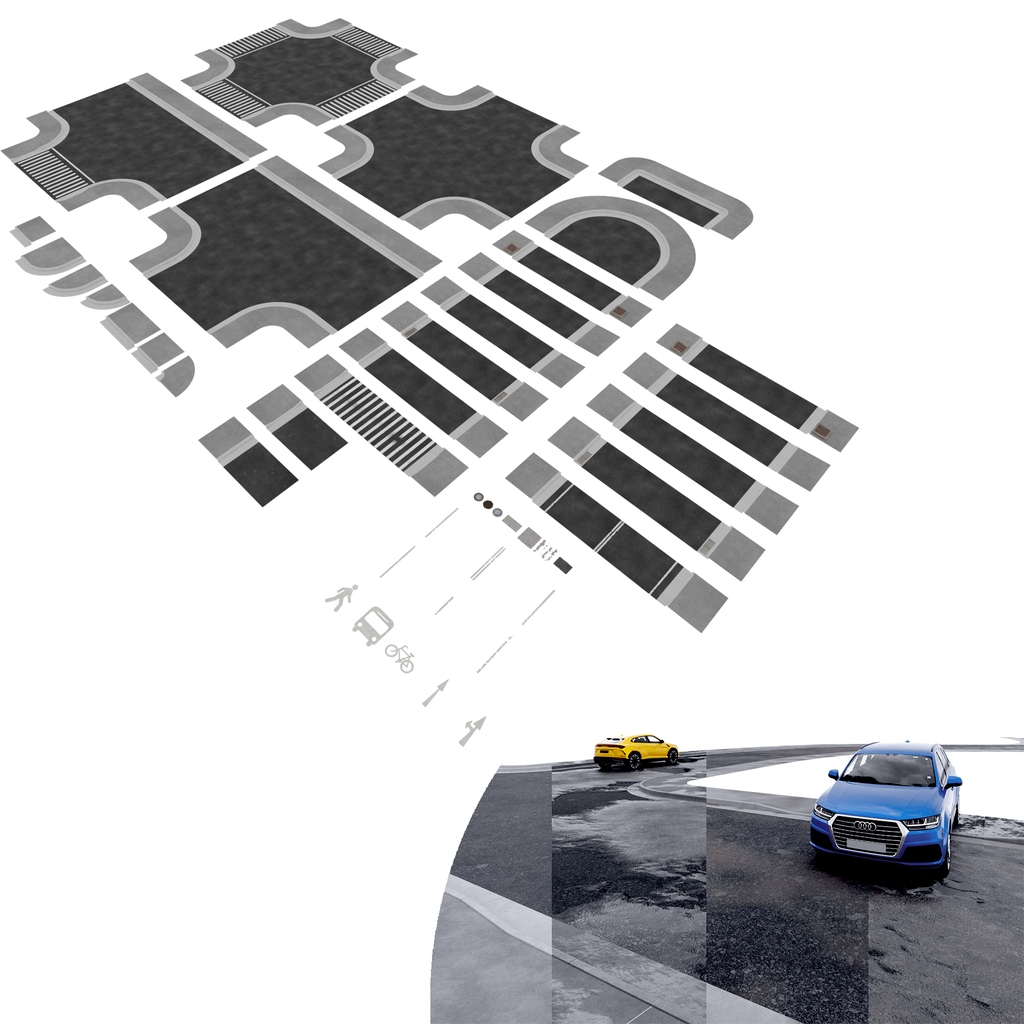 Street Modules | Exterior Elements models | BlenderKit