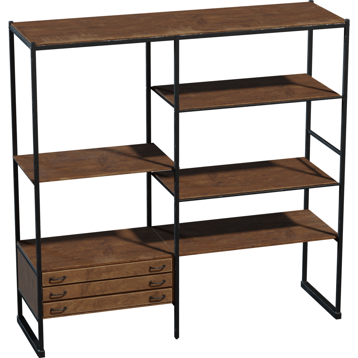 Steel Frame Shelves 03 | FREE Shelves models | BlenderKit