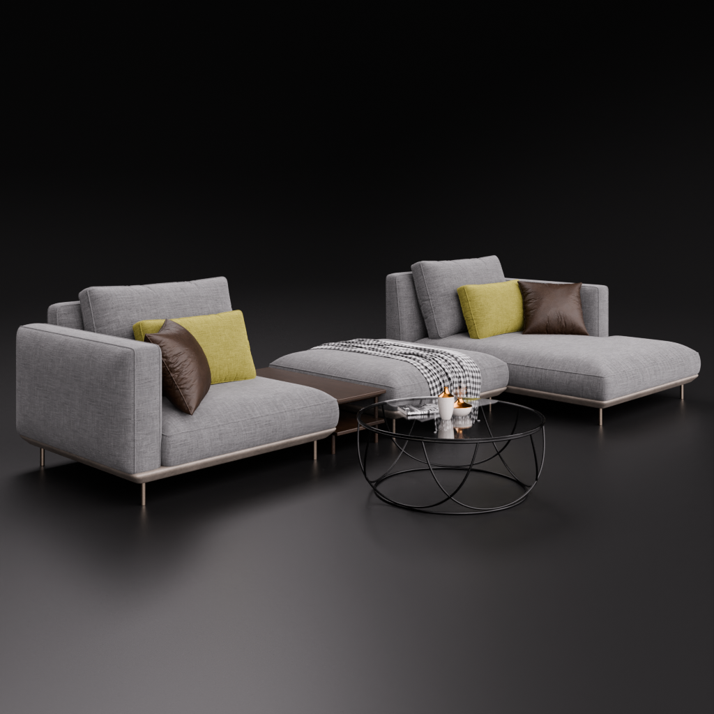 Sofa Rolf Benz 530 Volo | Sofas models | BlenderKit