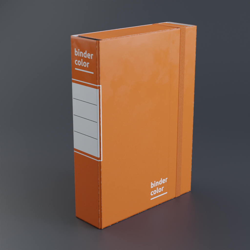Colored cardboard binder | Stationeries models | BlenderKit