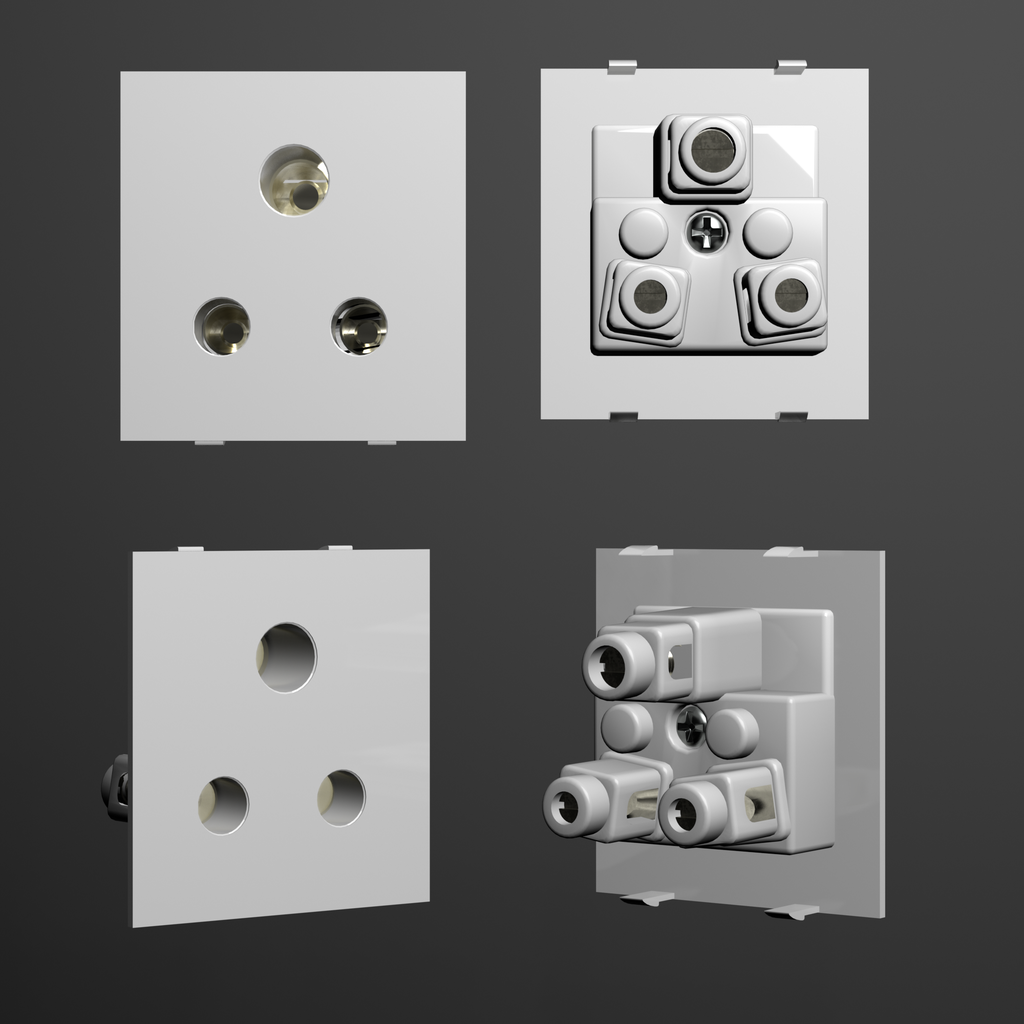 Socket switchboard | Industrial parts models | BlenderKit