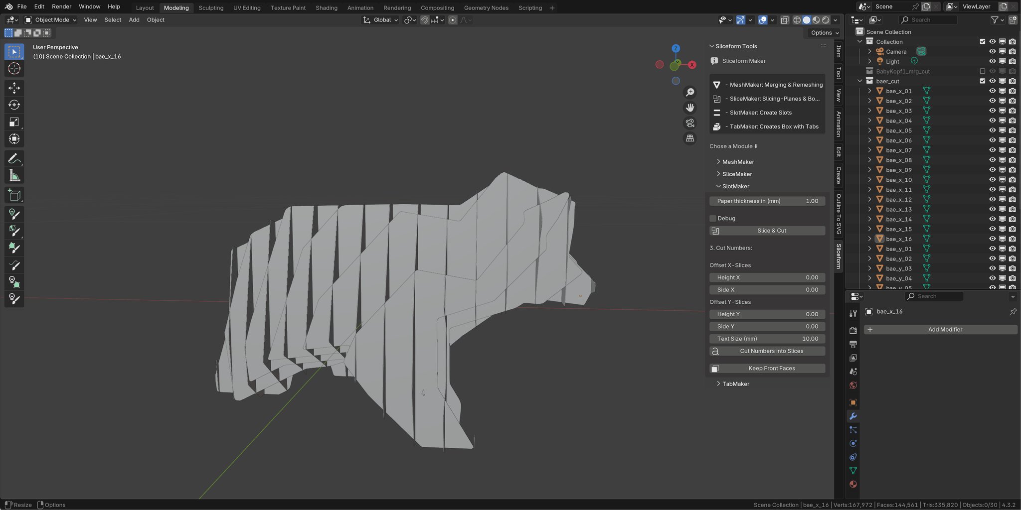 Sliceform PopUp Maker | BlenderKit