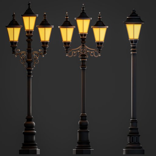 BlenderKit | Download the Street Lamp model