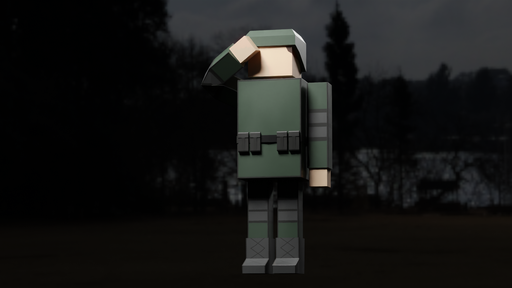 WW 2 Roblox German soldier | Military Characters models | BlenderKit