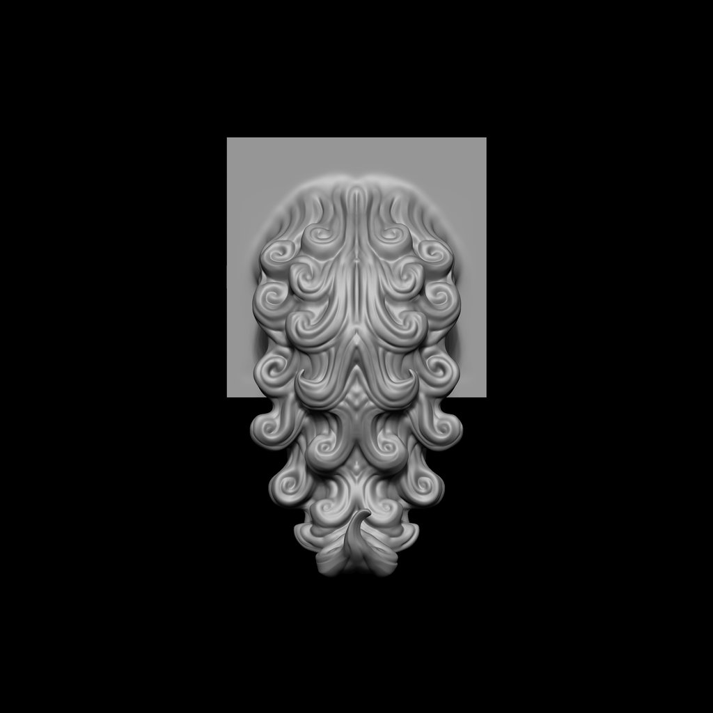 NS Stylized beard fluffy | Human Hair & Nails brushes | BlenderKit