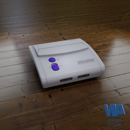 Super Nintendo Jr console snes | Video devices models | BlenderKit