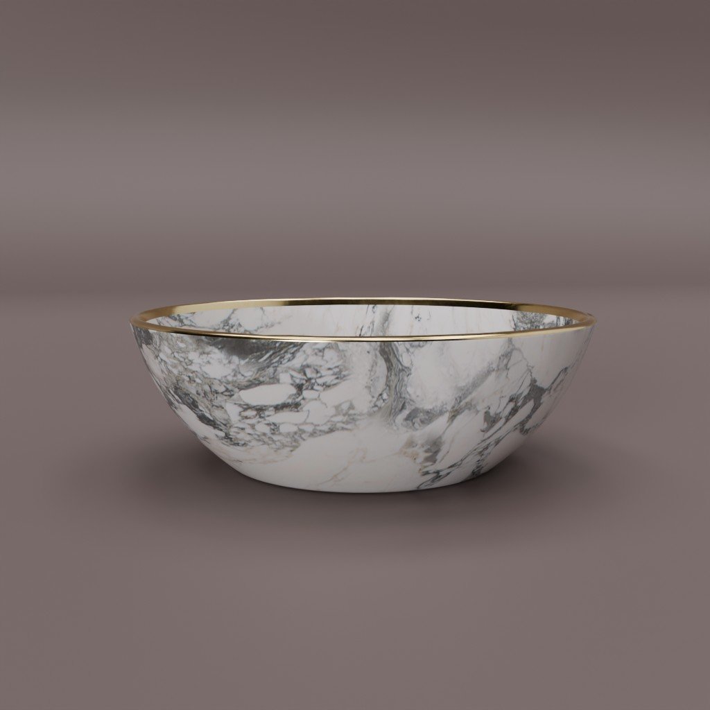 Marble Bowl | Vases models | BlenderKit