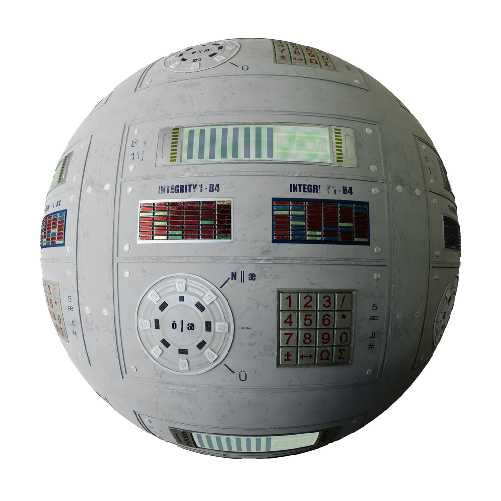 Generic Control Panel | FREE tech materials | BlenderKit