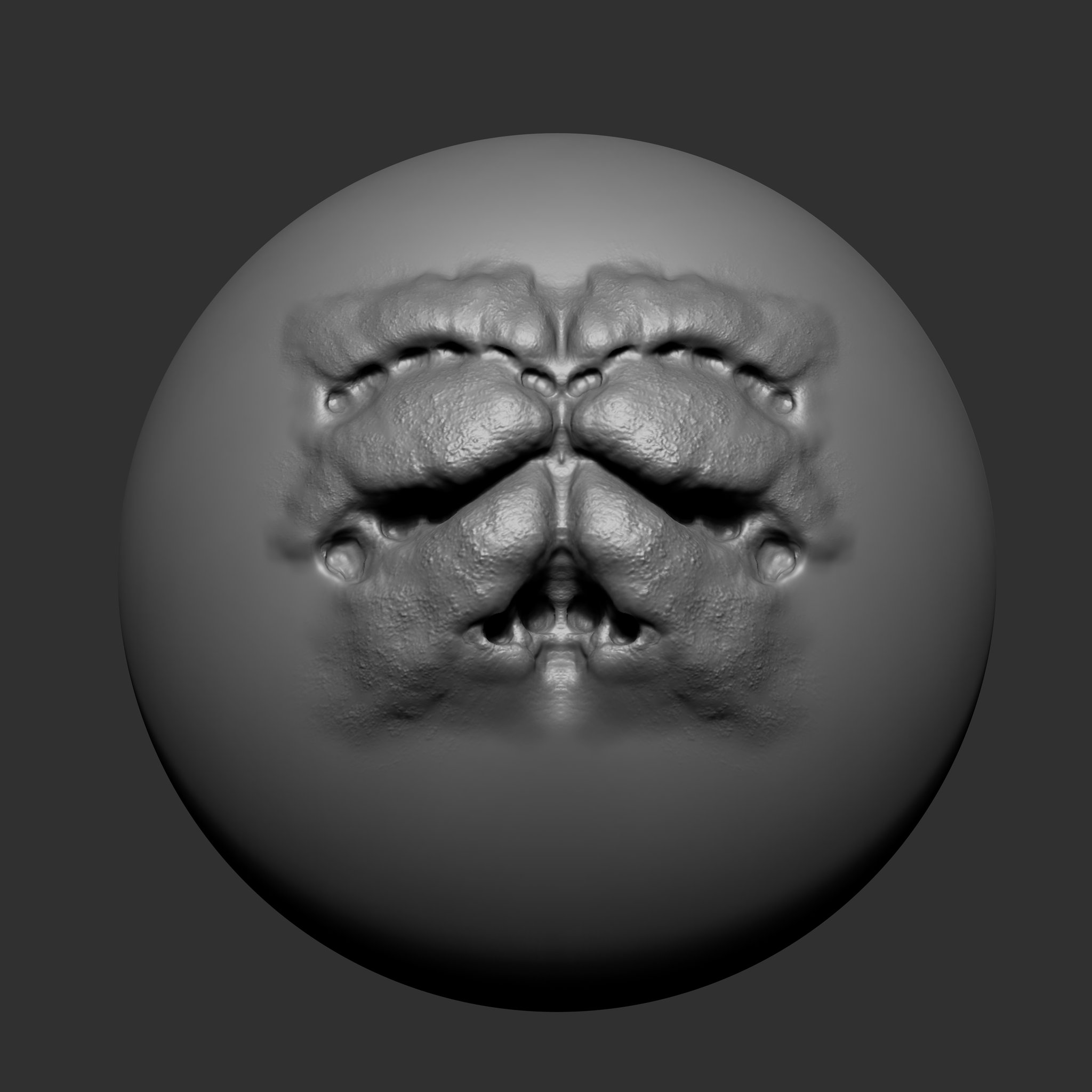 NS Alien Creature Carapace Swollen | misc brushes | BlenderKit