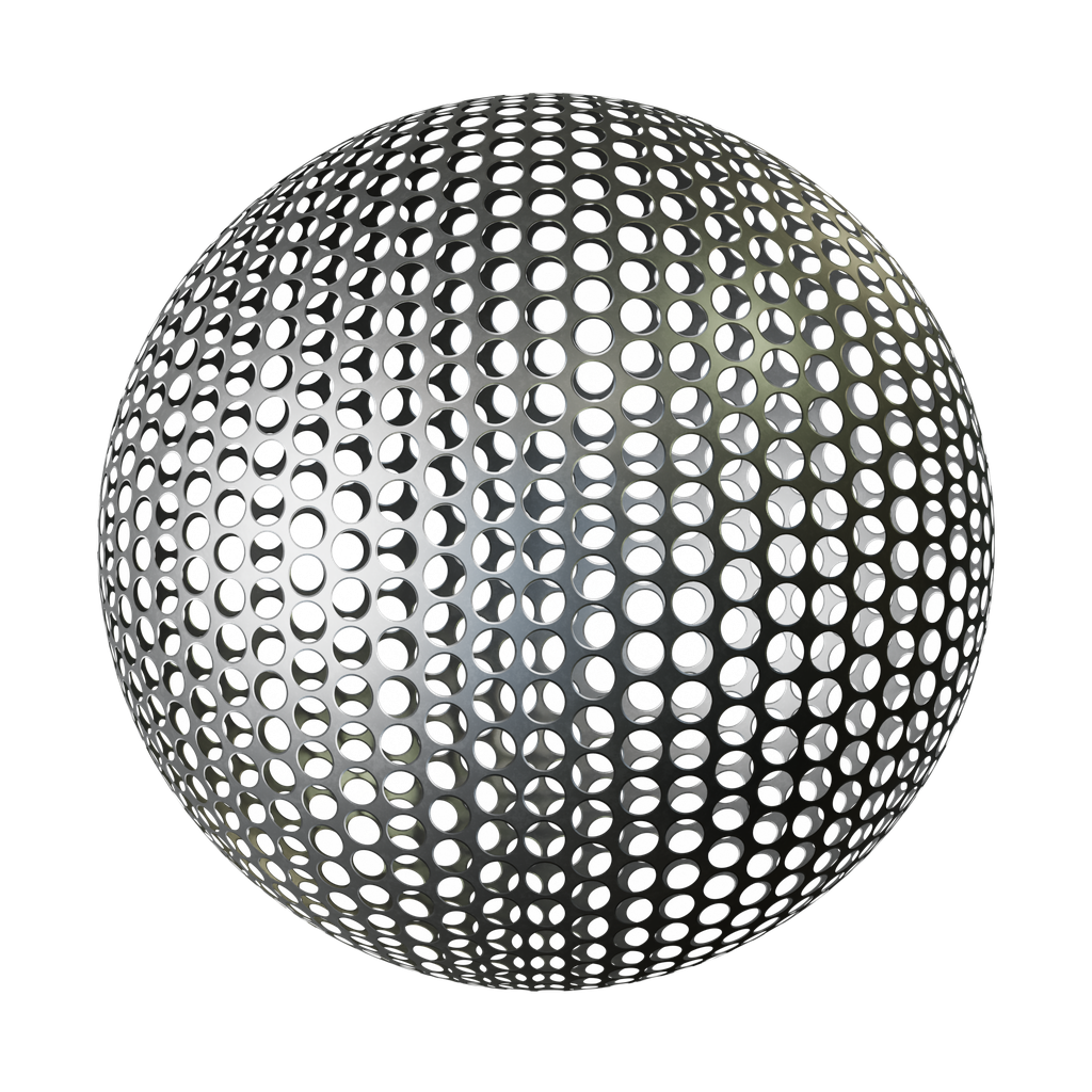 Circular Grate Pattern | FREE metal materials | BlenderKit