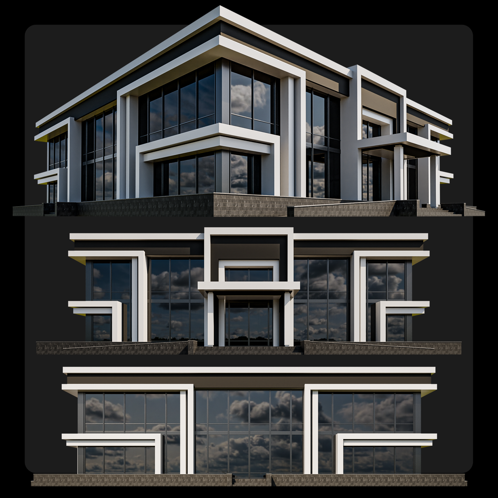 Modern Terminal Building | FREE Commercial Buildings models | BlenderKit