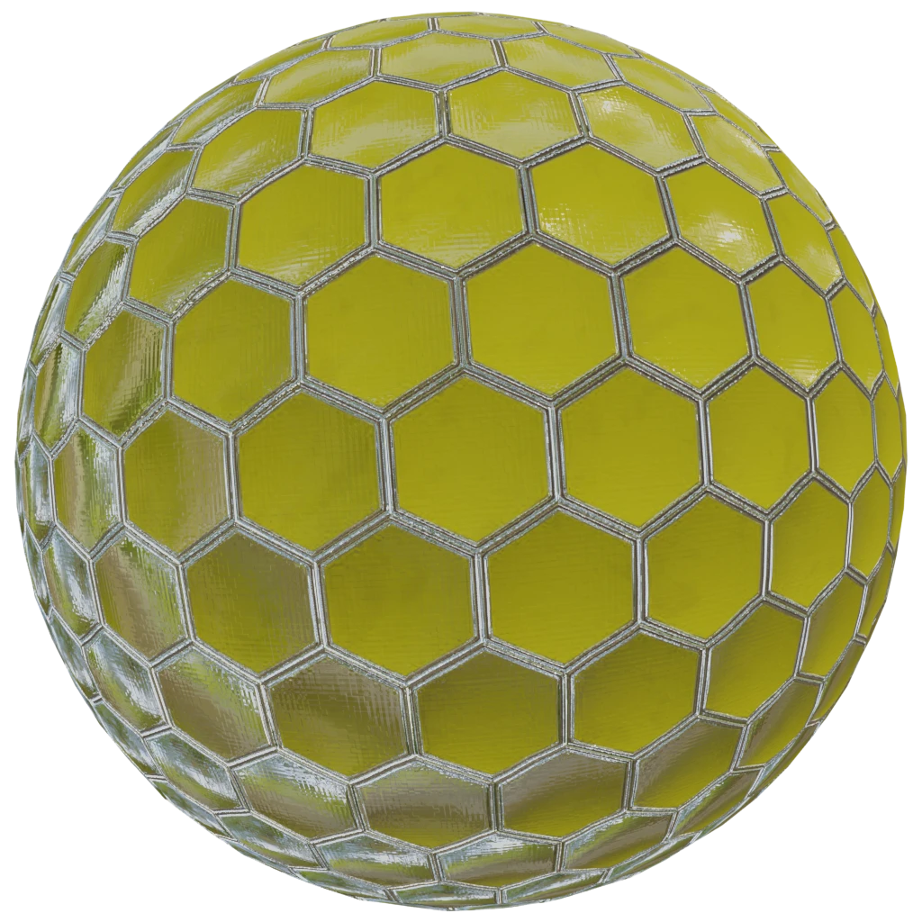 Hexagonal Metal Frames | FREE metal materials | BlenderKit