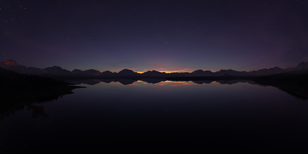 Night Twilight Sky Landscape | Nighttime Environments HDRis | BlenderKit