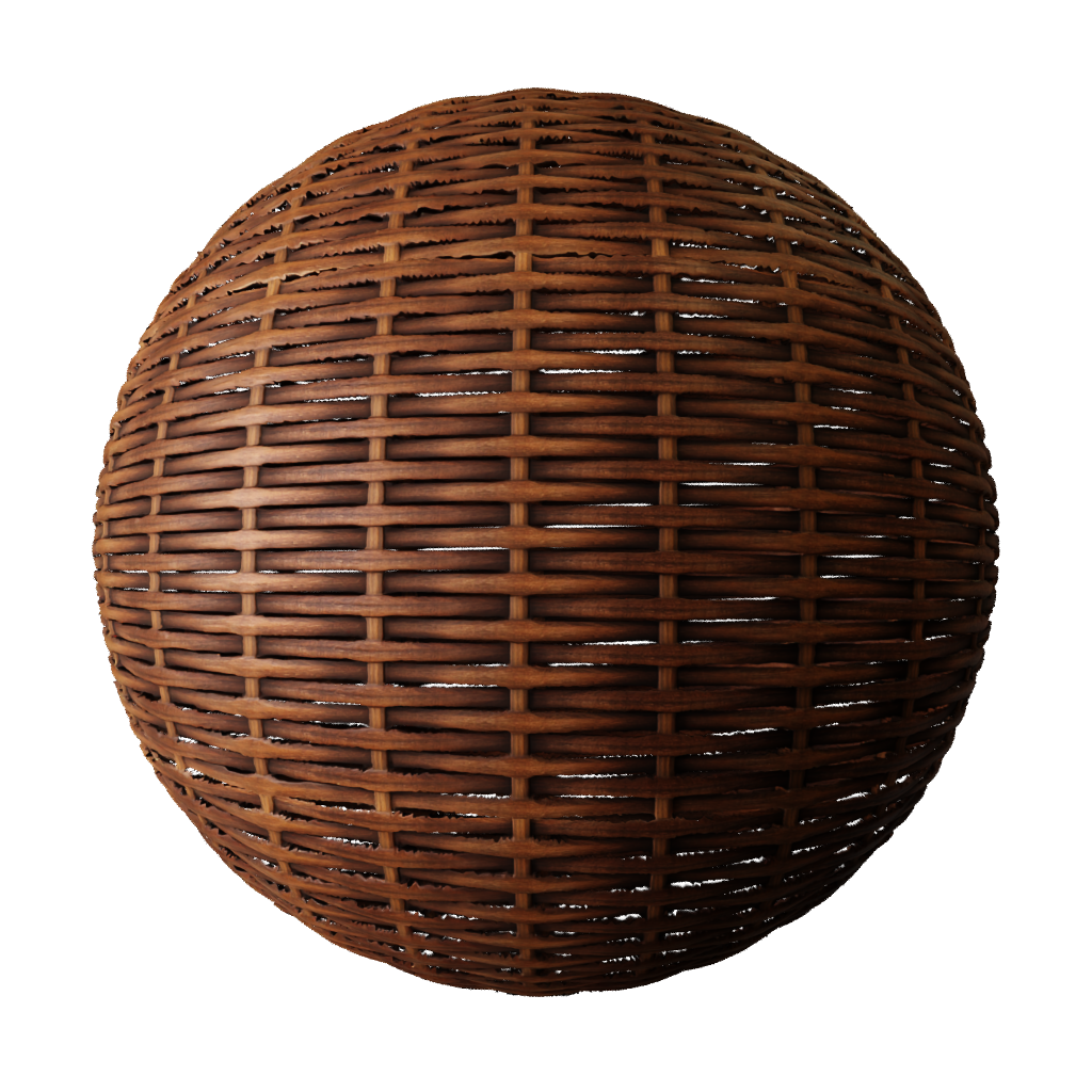 Wicker Basket | FREE wood materials | BlenderKit