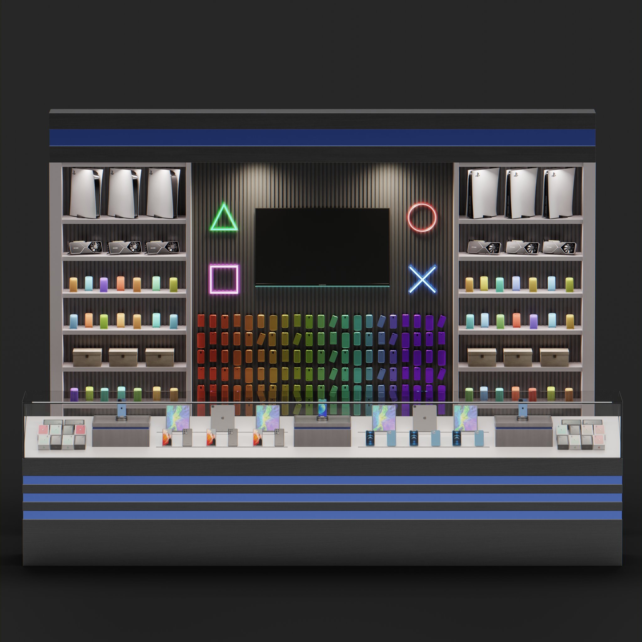 Tech Device Store | FREE Shopping / Retail models | BlenderKit