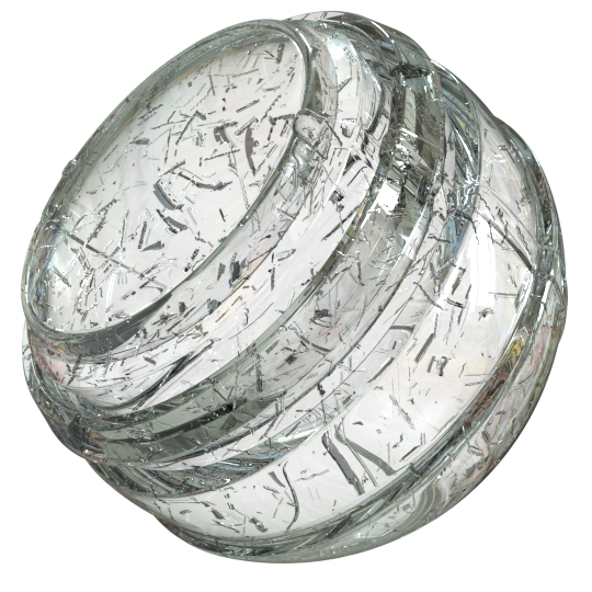 Scratched Glass (Crystal) 02 | FREE glass materials | BlenderKit