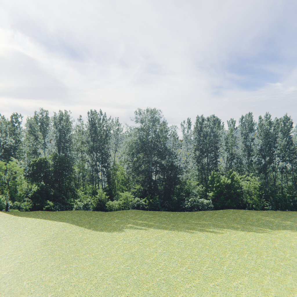 BlenderKit | Download the FREE Greenleaf Treeline Backdrop 002 model