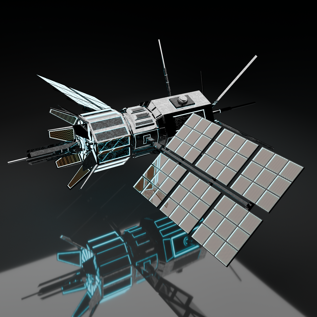 Sci Fi satellite | Satellites models | BlenderKit