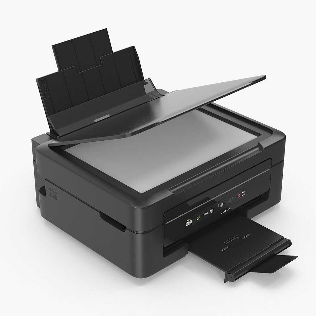Black Printer | Computer Components & Hardware models | BlenderKit
