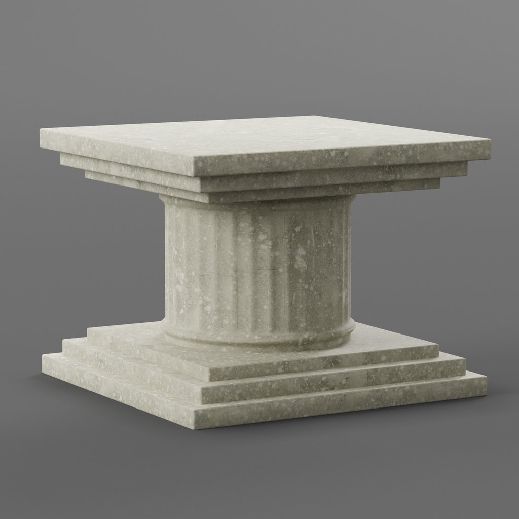 BlenderKit | Download the Small Pillar model