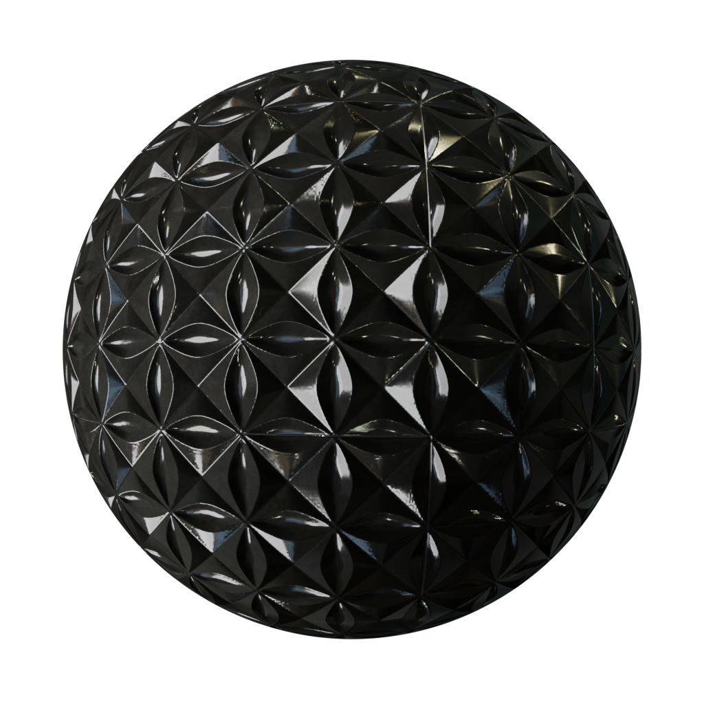Black decorative tile | FREE tiles materials | BlenderKit