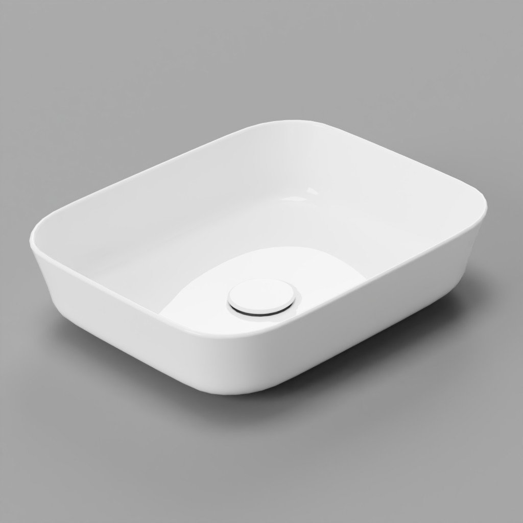 Rectangular Counter Basin | Wash Basins models | BlenderKit