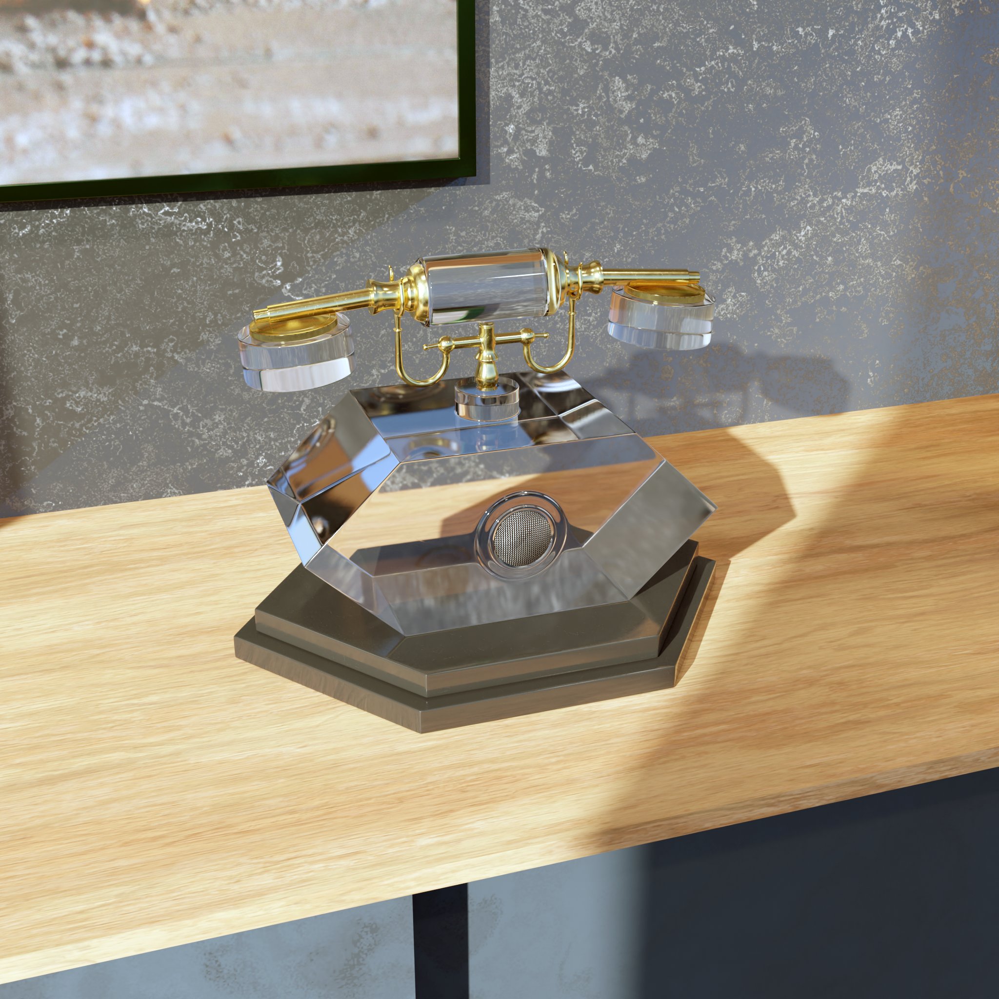 Glass Telephone | FREE Decoration Sets models | BlenderKit