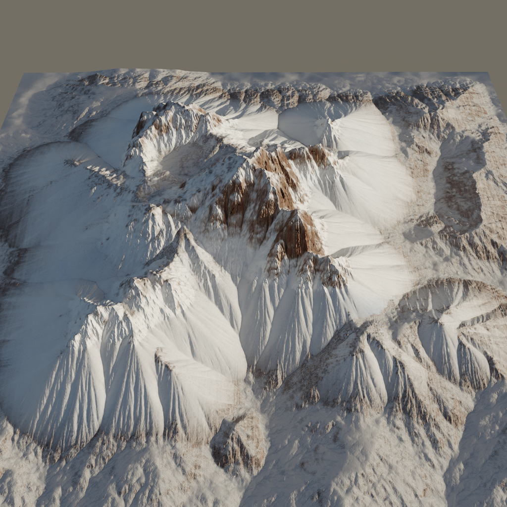 Rocky Mountain Terrain Landscape 2 | Terrains models | BlenderKit