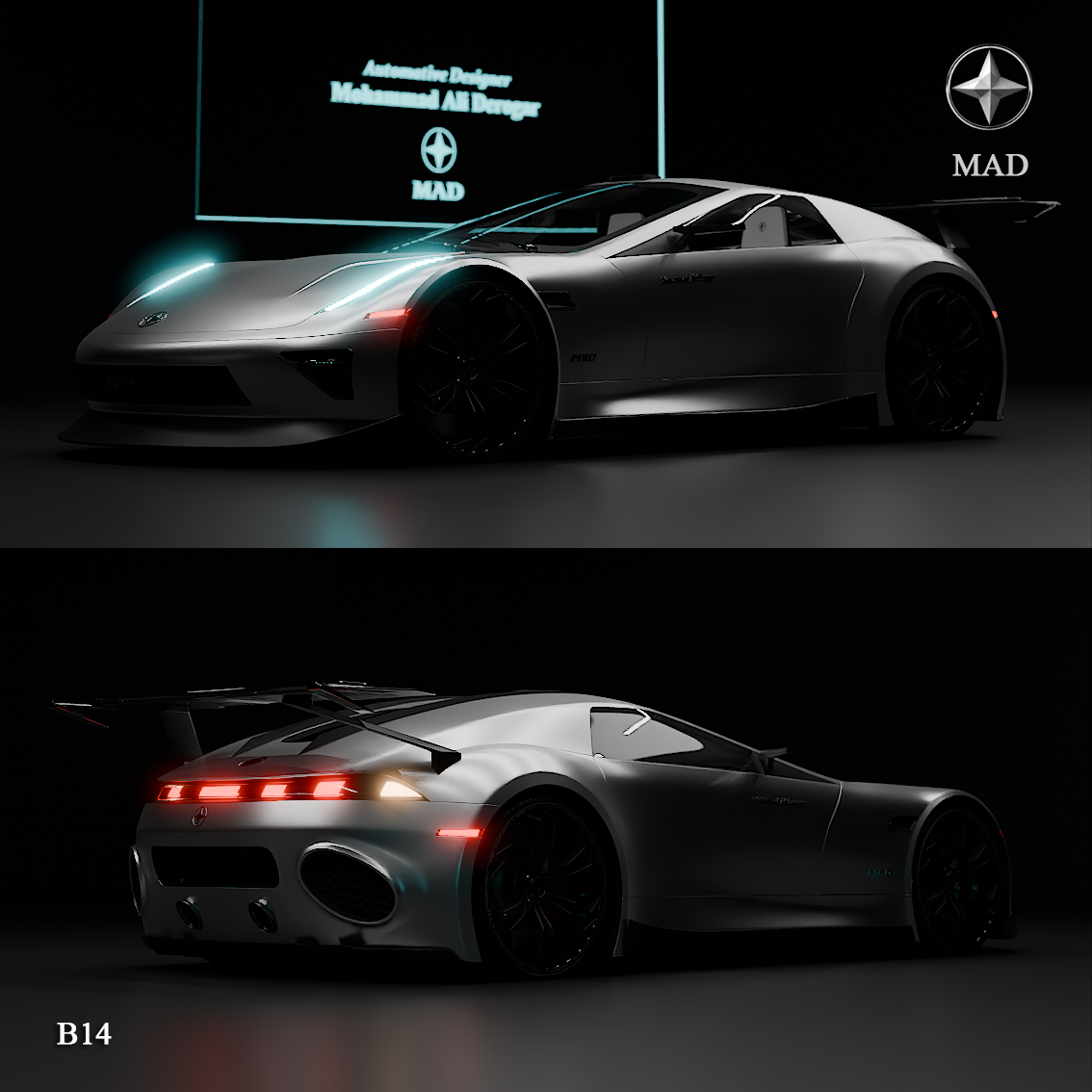 MAD B14 sport car | Concept Cars models | BlenderKit