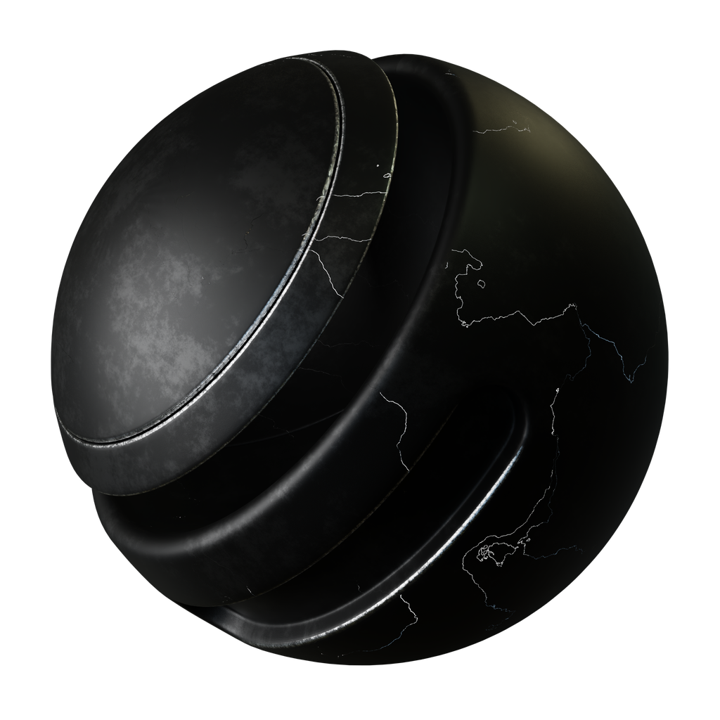 BlenderKit | Download the FREE Procedural curvature gun metal material