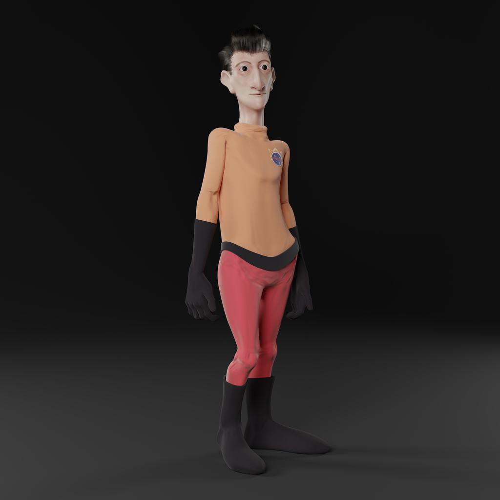 Spaceman Scifi | FREE Full Human Bodies models | BlenderKit
