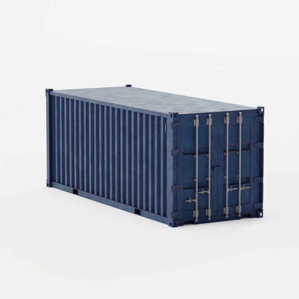 Container | FREE 3D Equipment models | BlenderKit