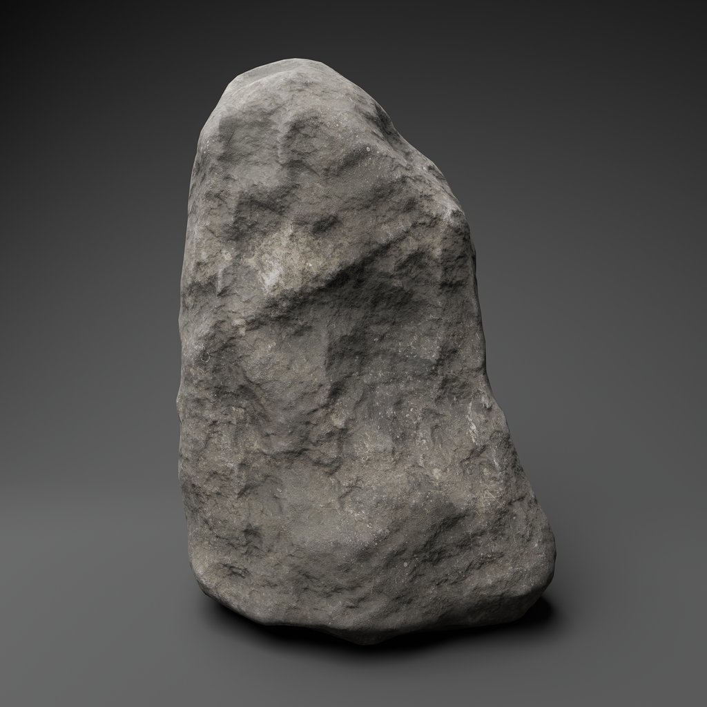 BlenderKit | Download the Low Poly Rock model