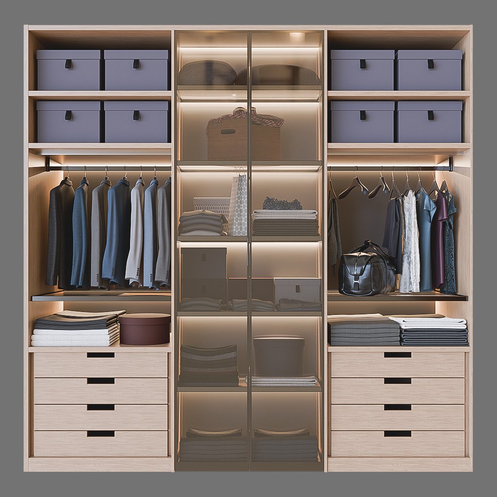 Revit Clothes Rack | Wardrobes models | BlenderKit