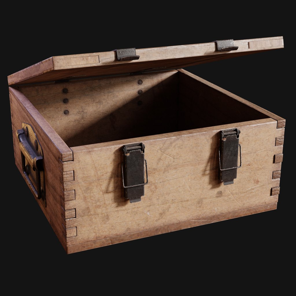 BlenderKit | Download the WW2 German Ammunition Case Generic model