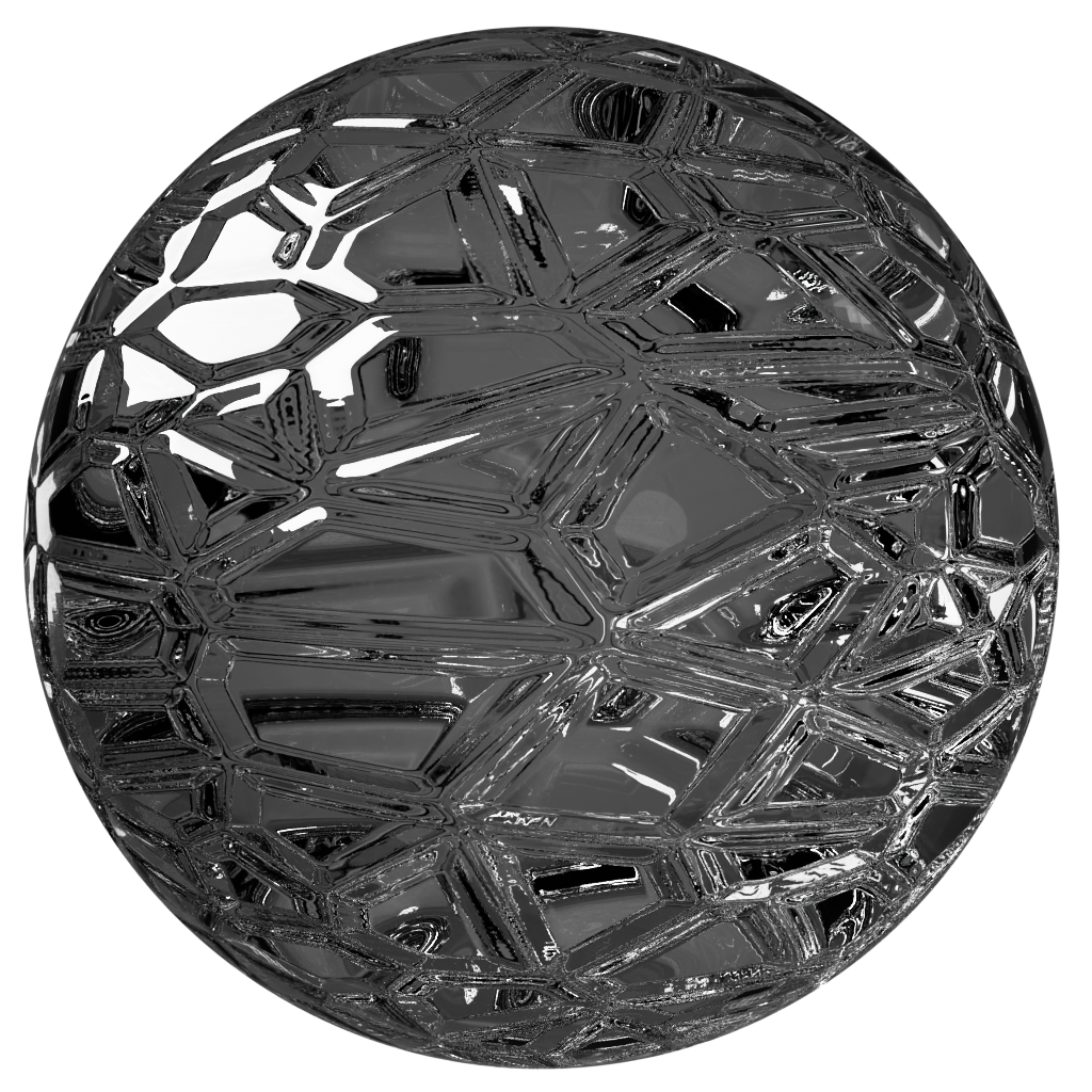 Cells Fracture Pattern Glass | FREE glass materials | BlenderKit