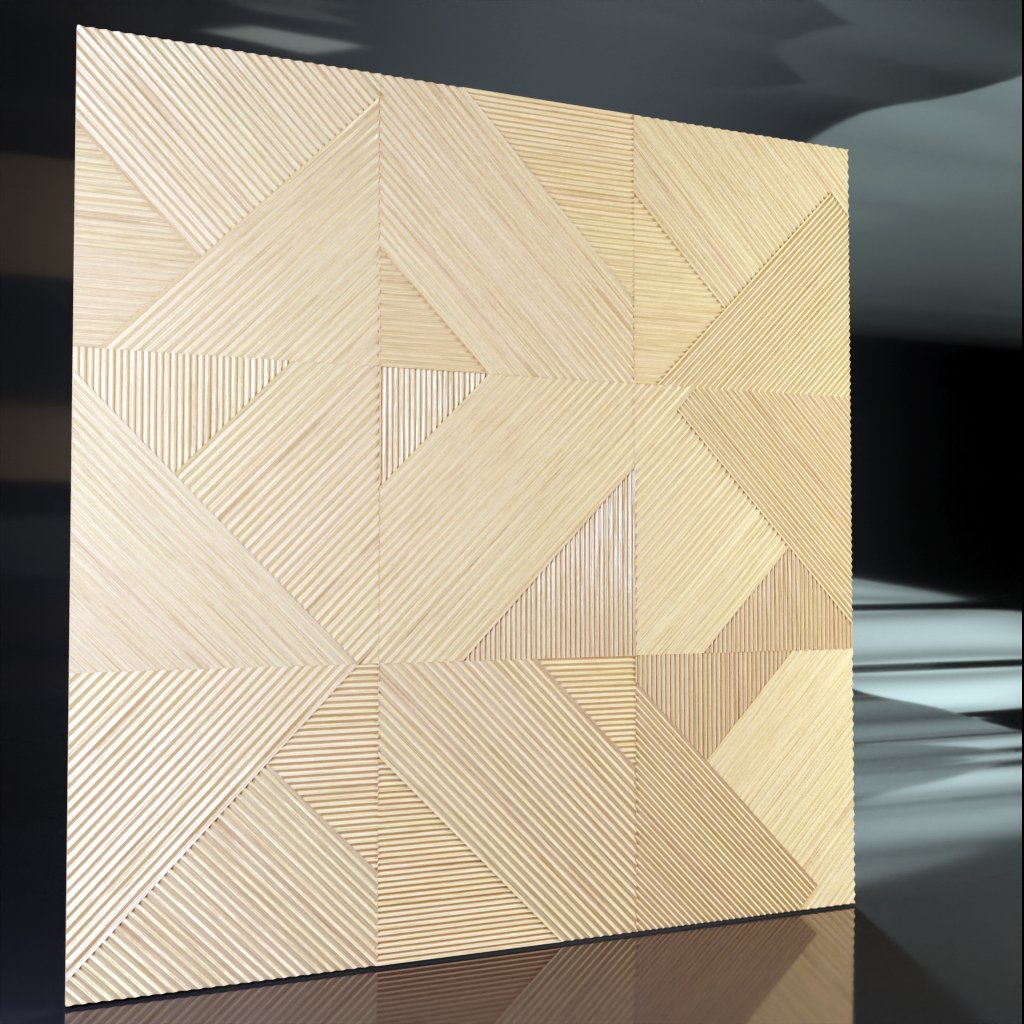 Patchwork wooden panel concept | FREE Miscellaneous models | BlenderKit