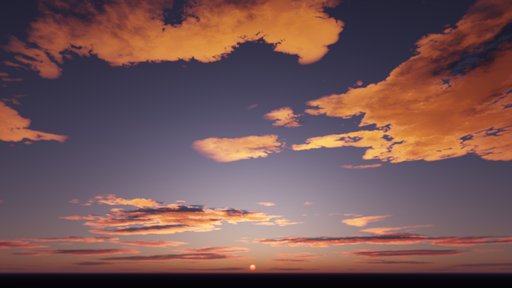 Sunset with clouds HDRI | FREE Nature HDRis | BlenderKit