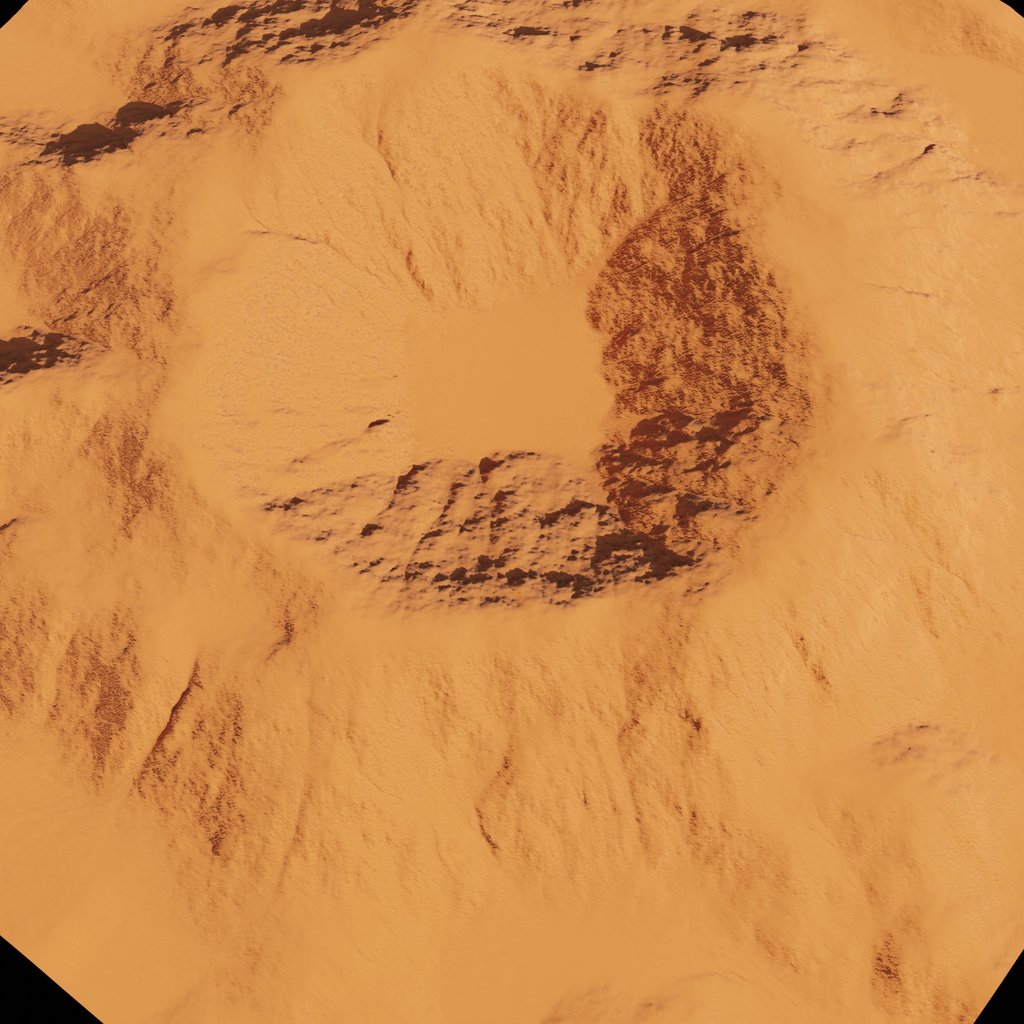 Desert crater | FREE Terrains models | BlenderKit