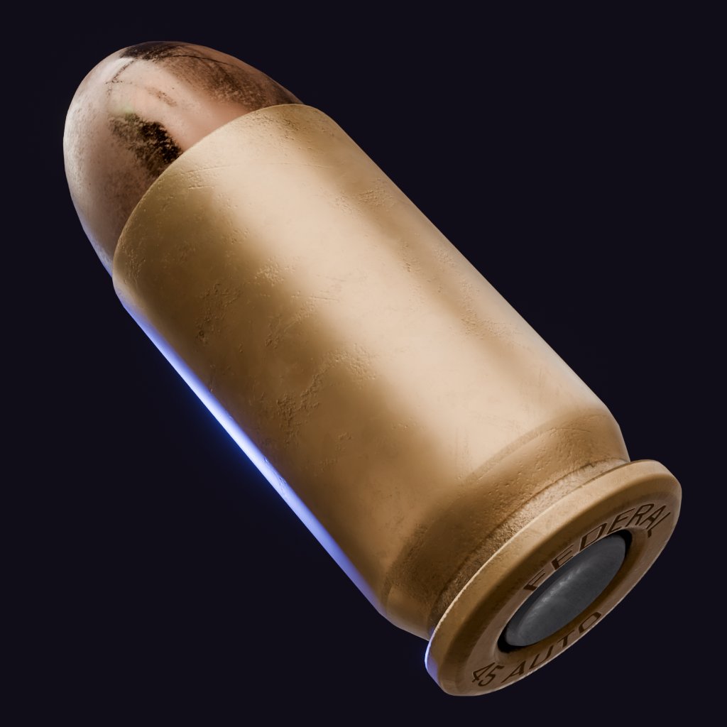 45 acp bullet clear | Modern Weapons models | BlenderKit