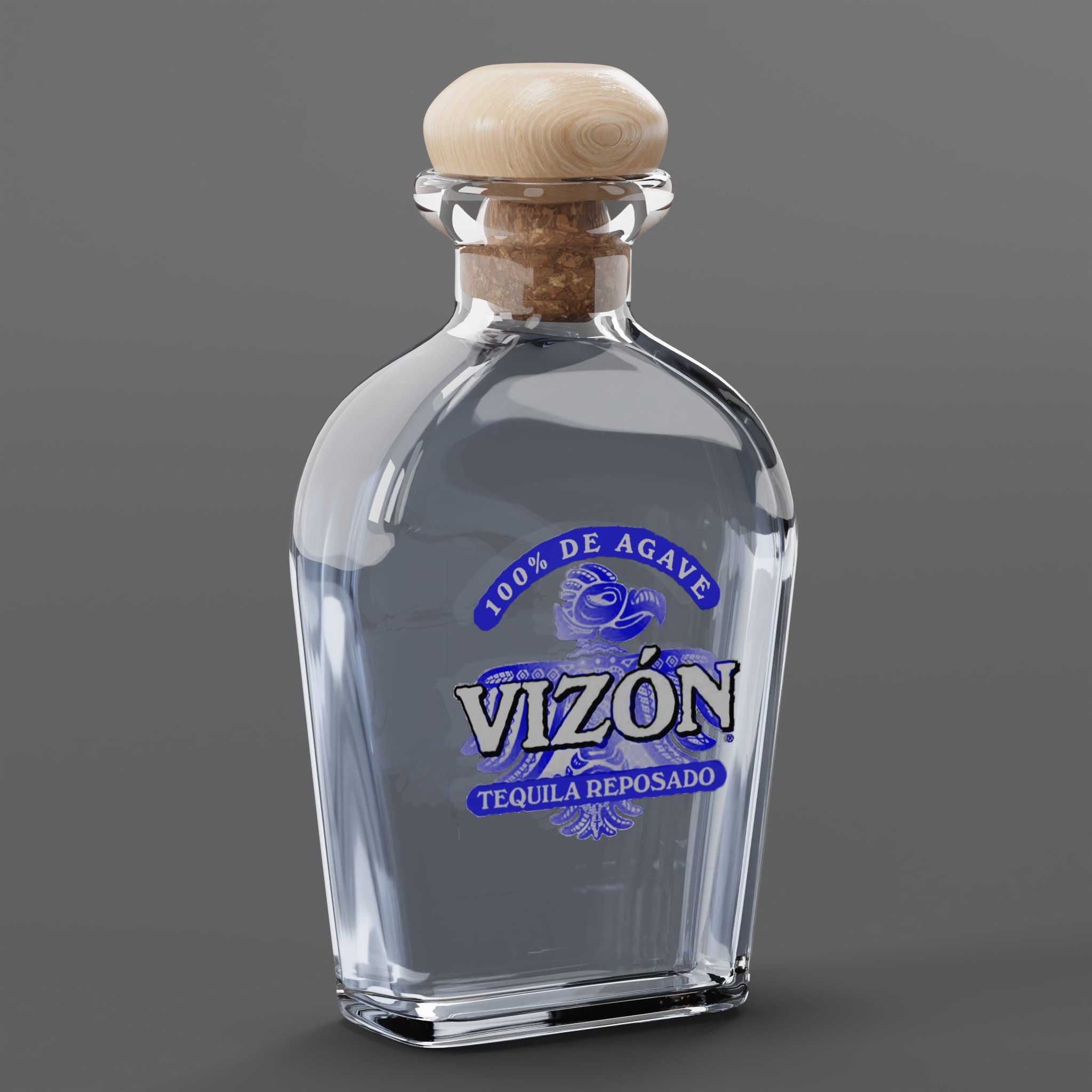 Vizon Tequila | Beverages models | BlenderKit